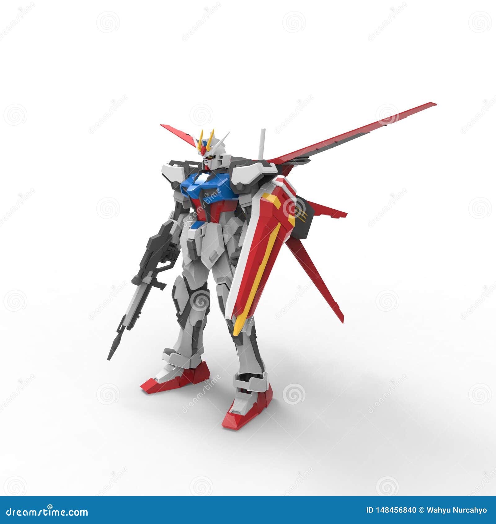 3D Rendering of Robots Created by Using a Blender Tool Editorial Image ...