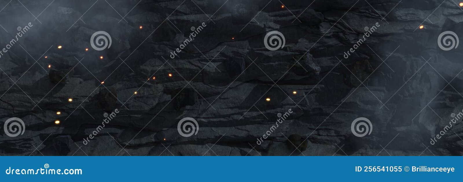 Epic Ember Parade: Fantasy Elephant Horizontal Poster Ablaze With Ashes ...