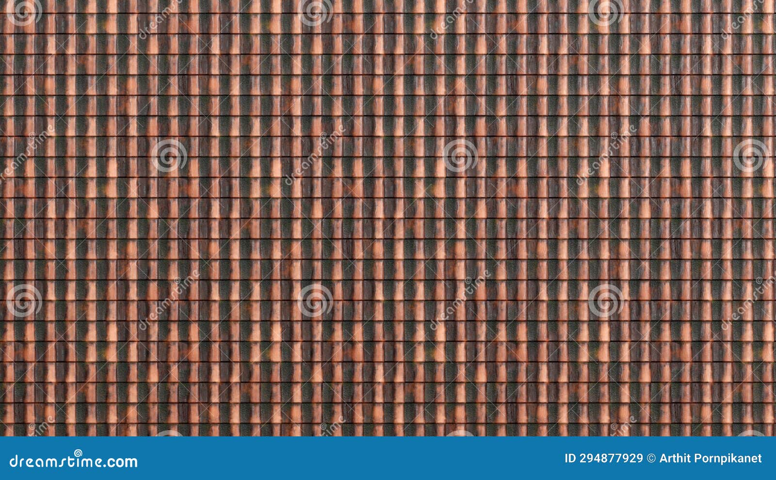 3D Rendering of Roof Tile Pattern, Square Roof Tile Pattern Background ...
