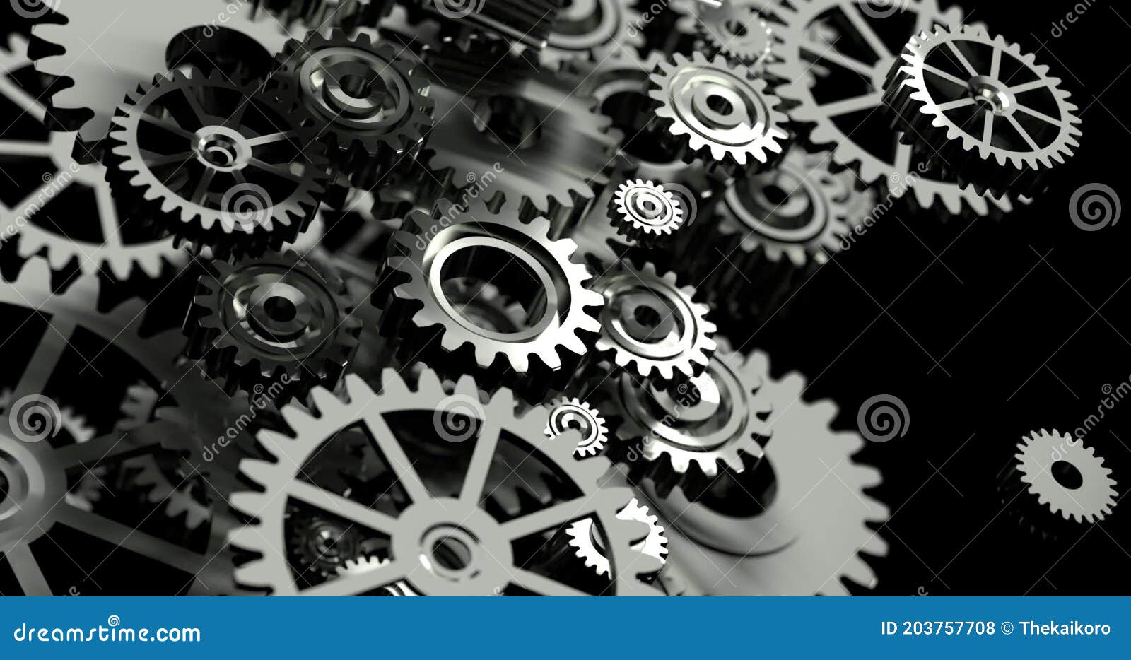 3D Rendering the Rotation Wheel Gear, Spinning Engine Cog, for ...