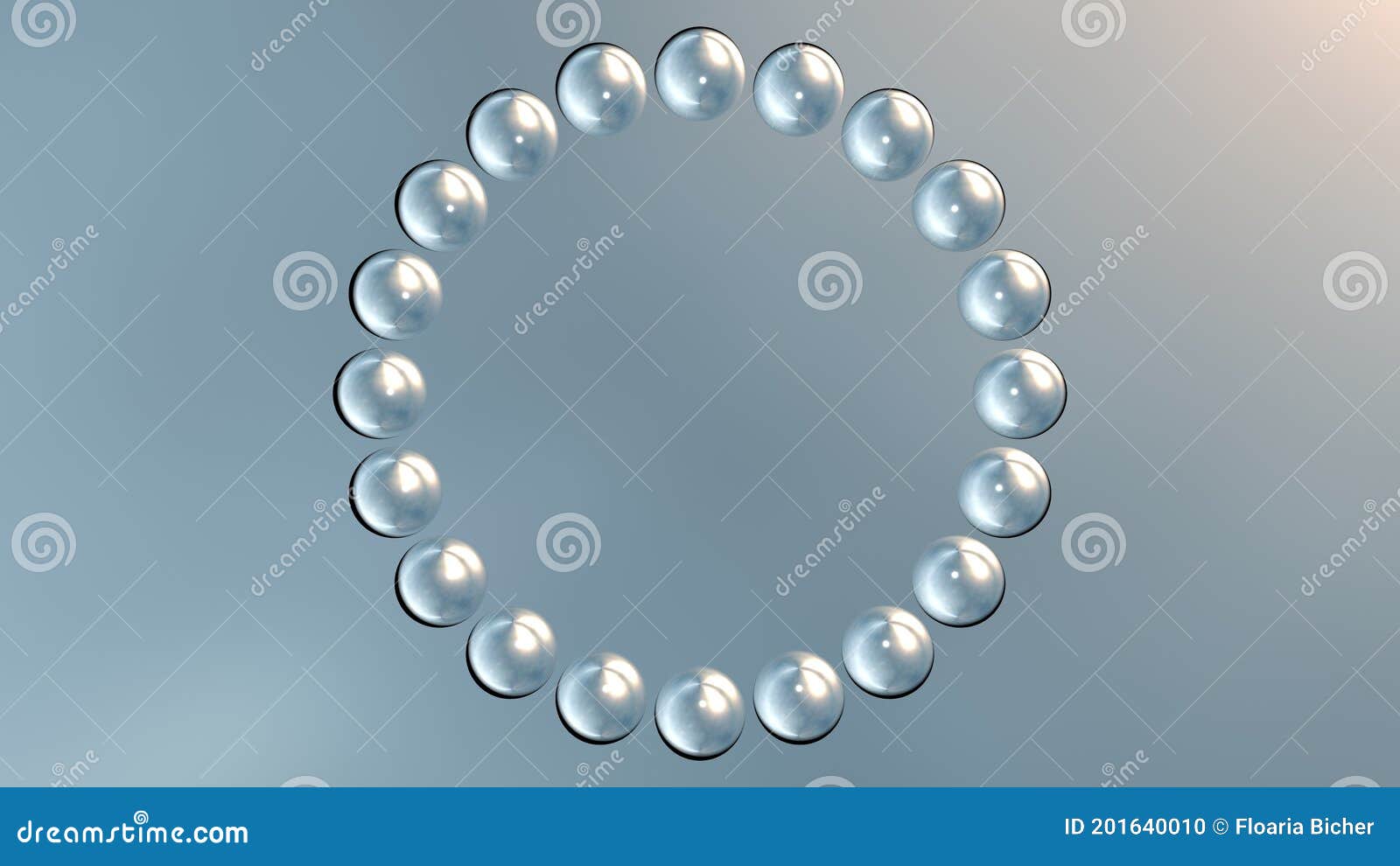 3d Rendering of Round Drops Frame with Empty Space for Your Text. Stock ...