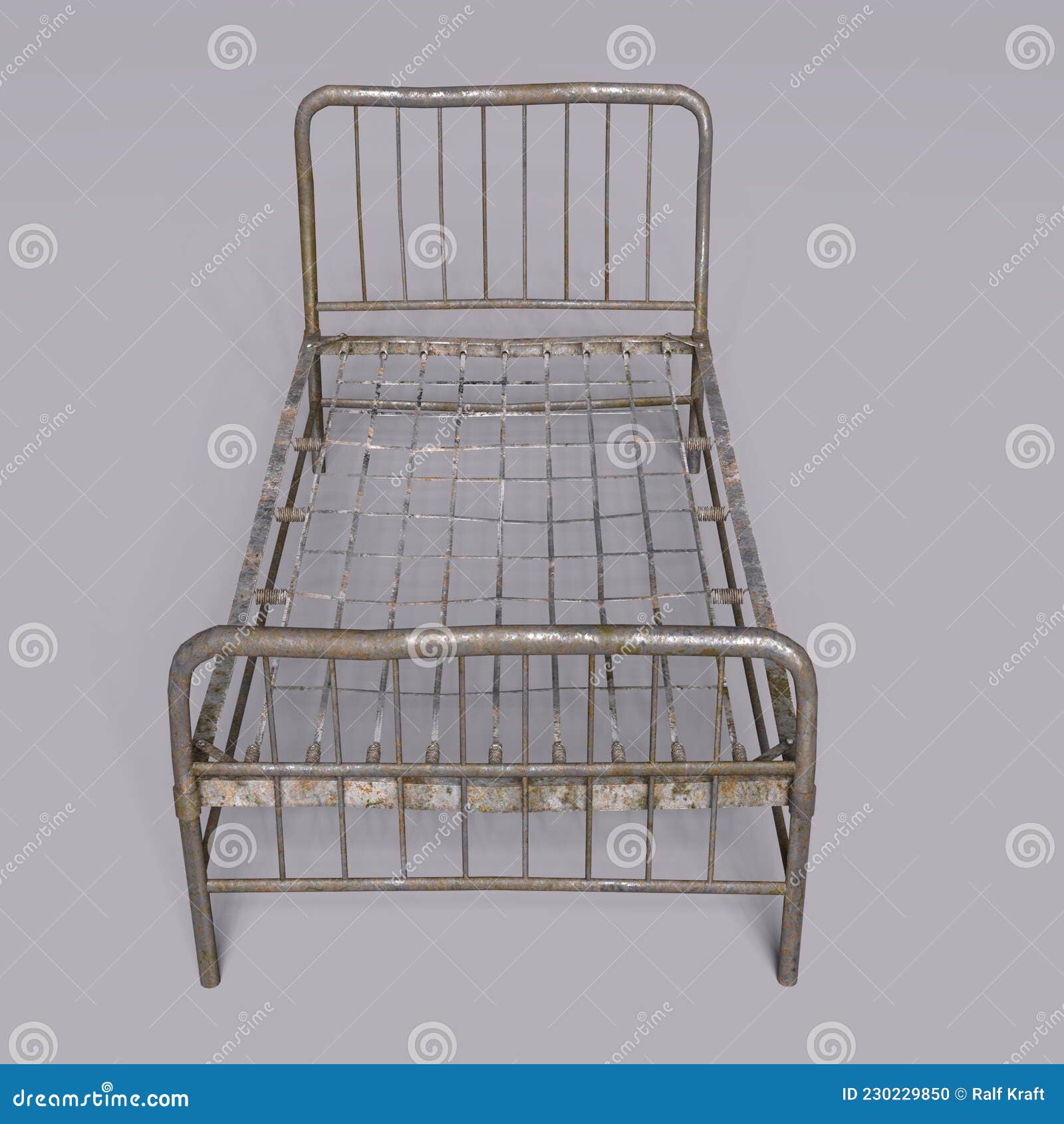3D Rendering Of Rusty Perforate Metal Texture, Metal Grid Floor Pattern ...