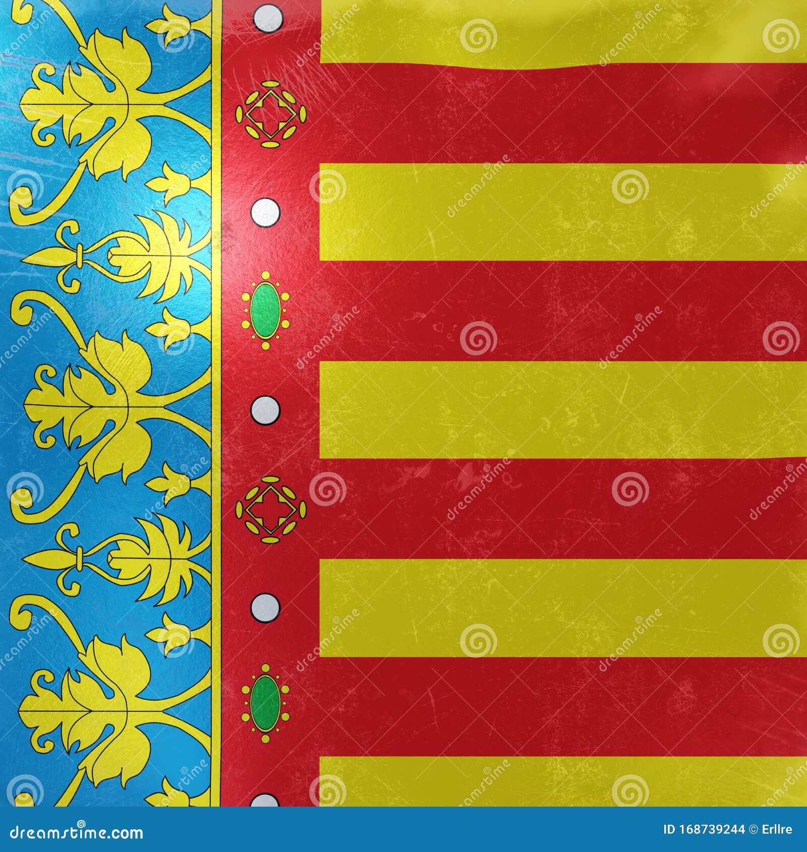 Valencia flag icon stock illustration. Illustration of european - 168739244