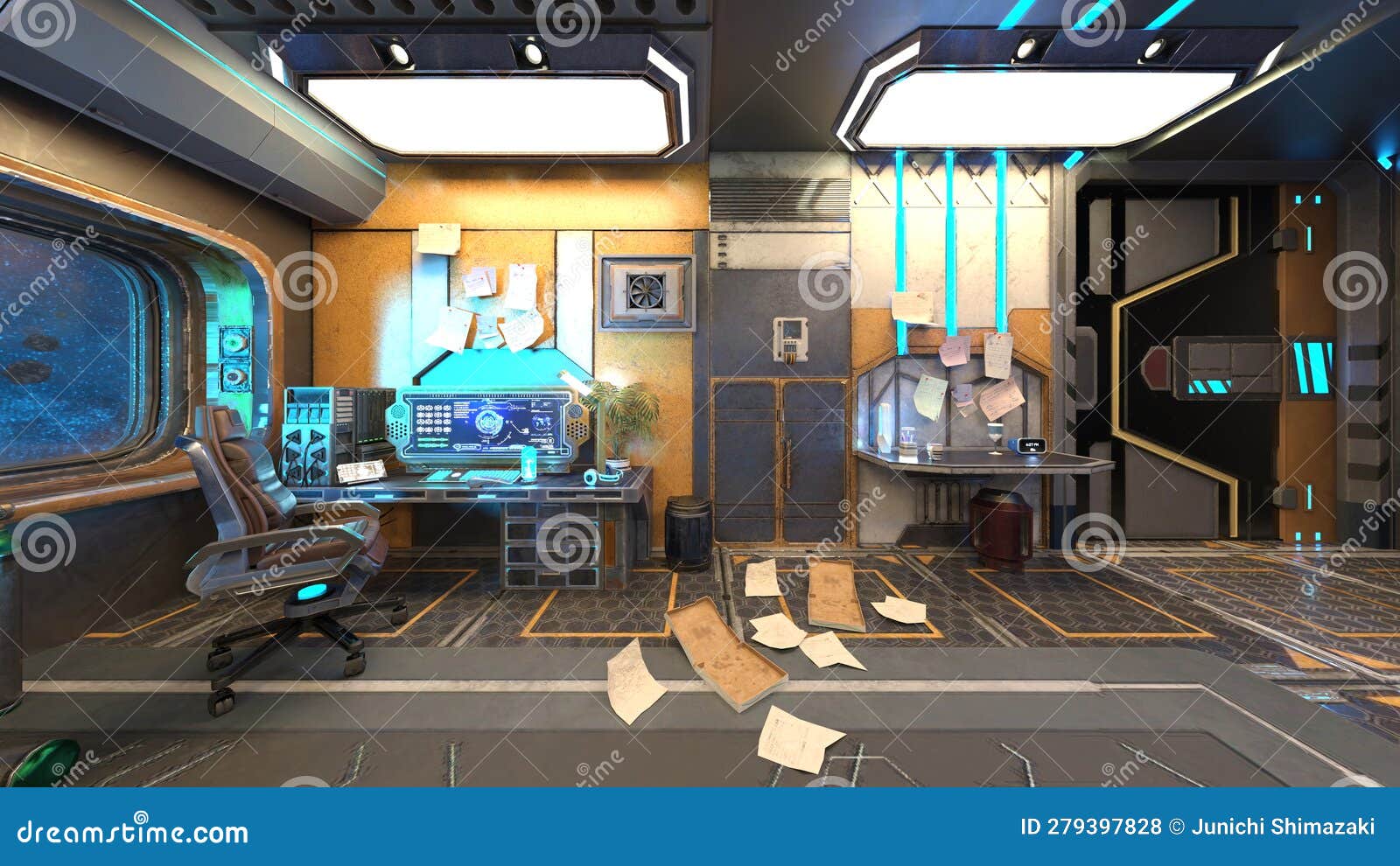 3D Rendering of Scenery in the Laboratory Stock Photo - Image of ...