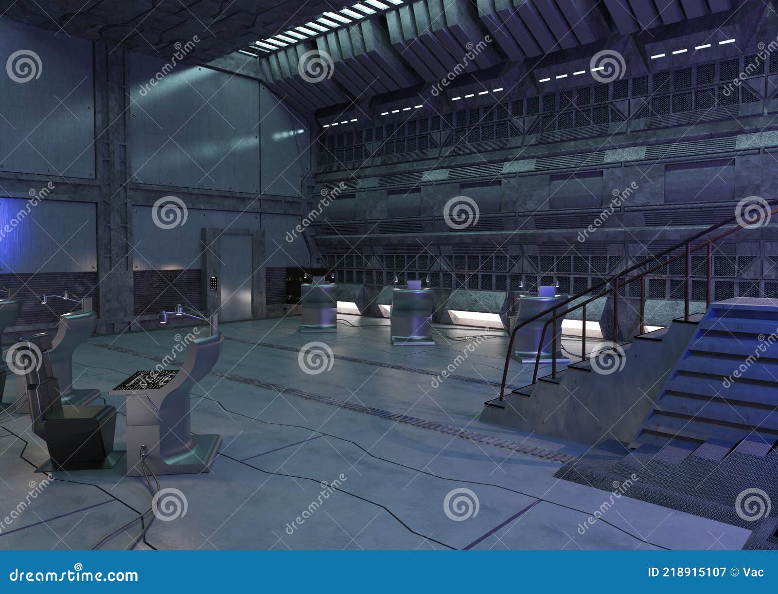 3D Rendering Teleportation Room Stock Illustration - Illustration of ...