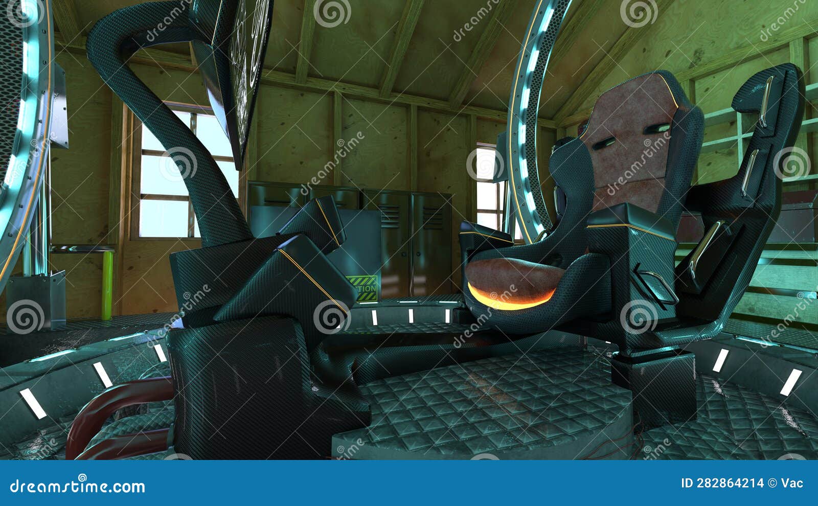 3D Rendering Time Machine stock illustration. Illustration of clock ...