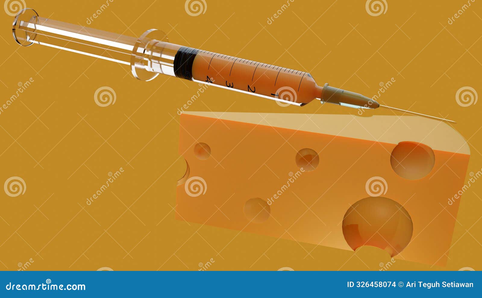 The Science of Food Modification Depicts the Concept of Injecting a ...