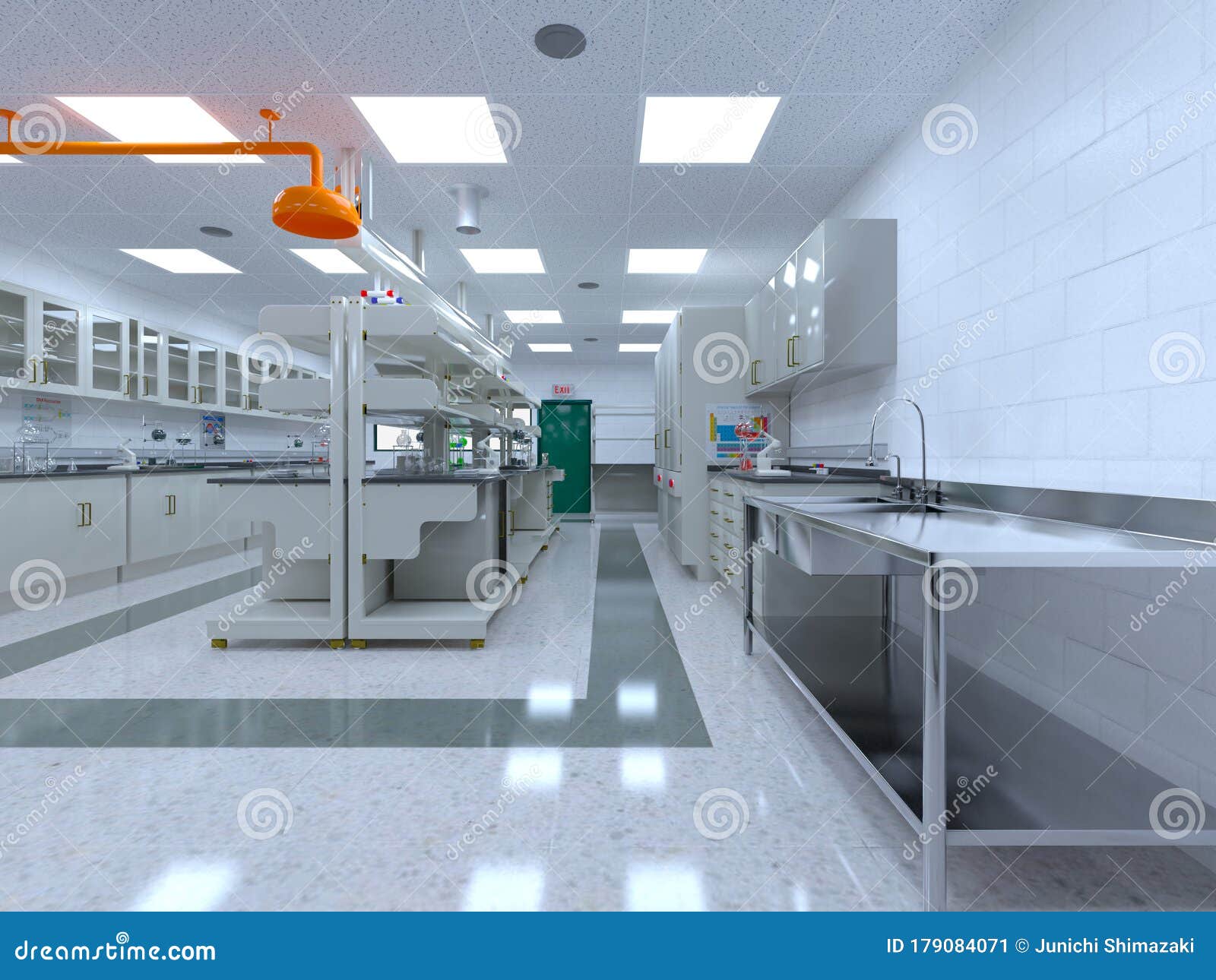 3D Rendering of Science Room Stock Illustration - Illustration of ...
