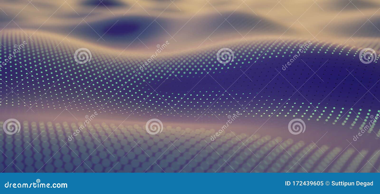 3d Rendering Science Wave Abstract Technology Background Stock ...