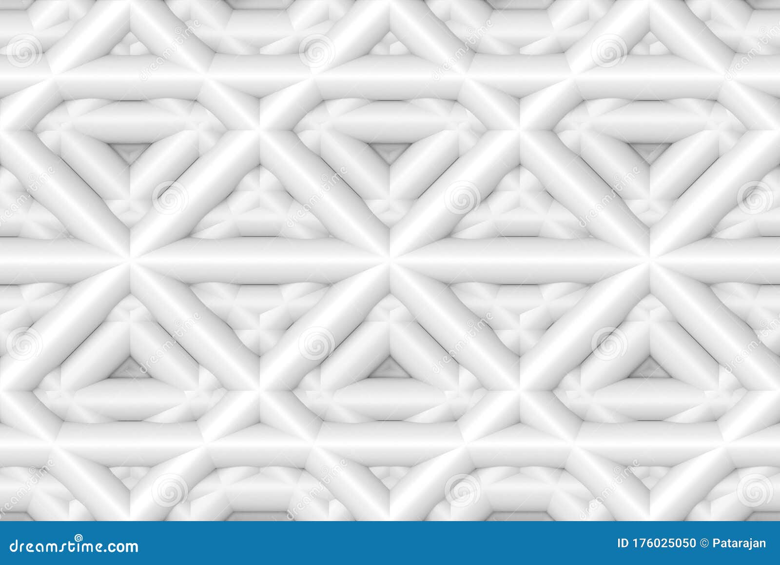 3d Rendering. Seamless Abstract White Triangular Pattern Background ...