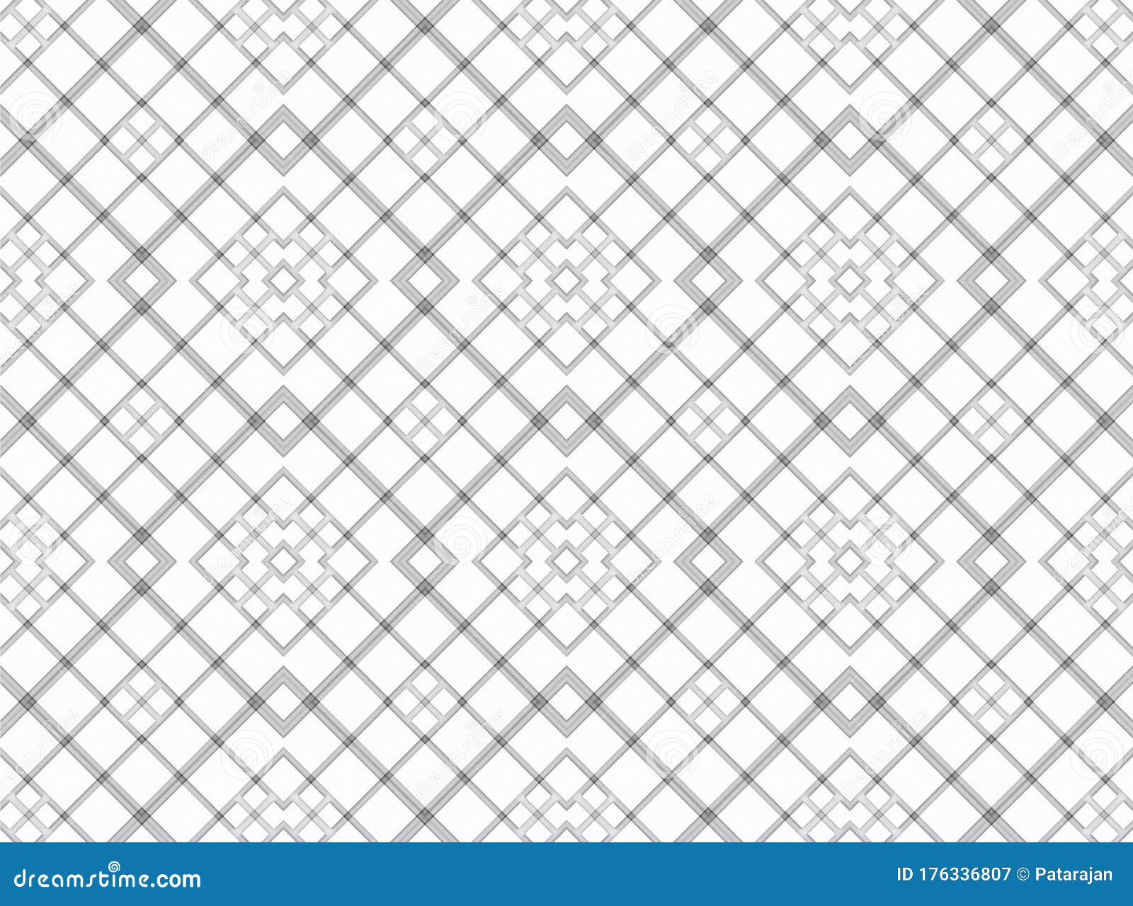 3d Rendering. Seamless Modern Square Grid Pattern Art in Chinese Style ...