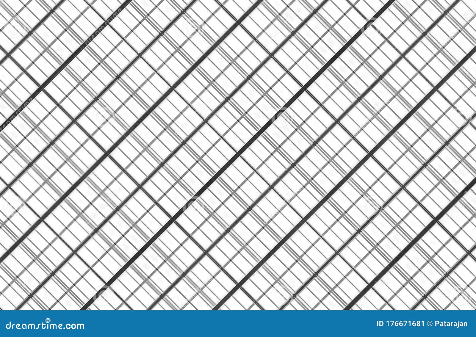 3d Rendering. Seamless Modern Square Grid Pattern Art Design Wall ...