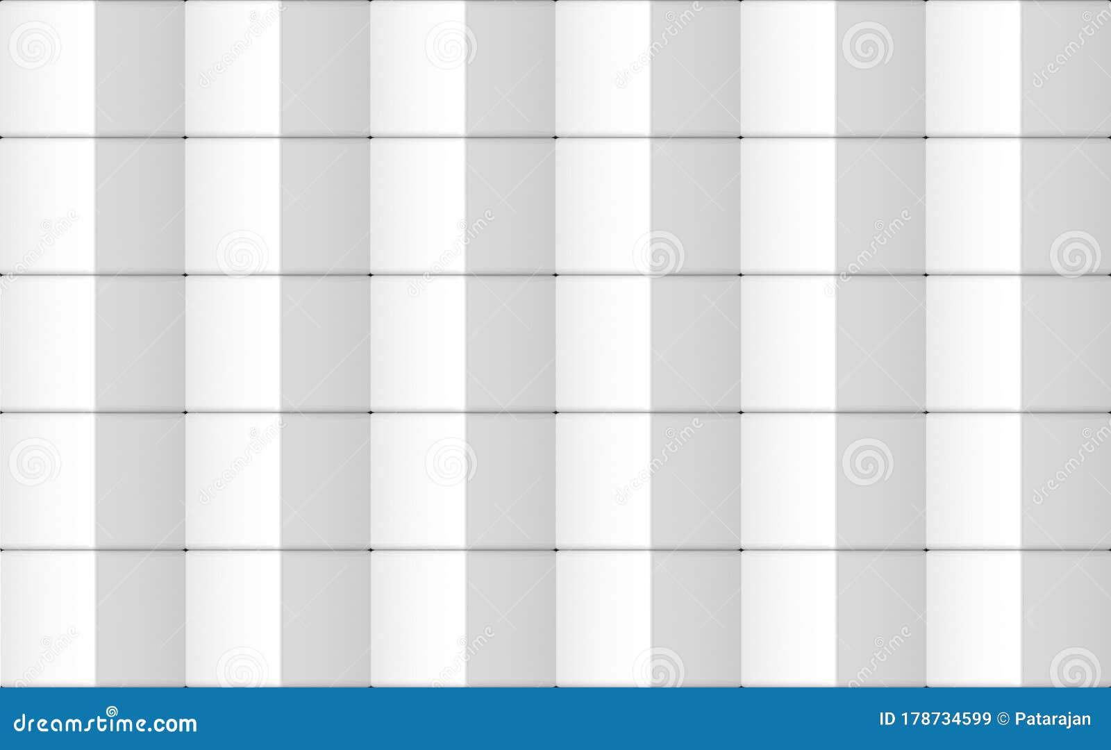 3d Rendering. Seamless Modern White Square Grid Box Pattern Wall Design ...
