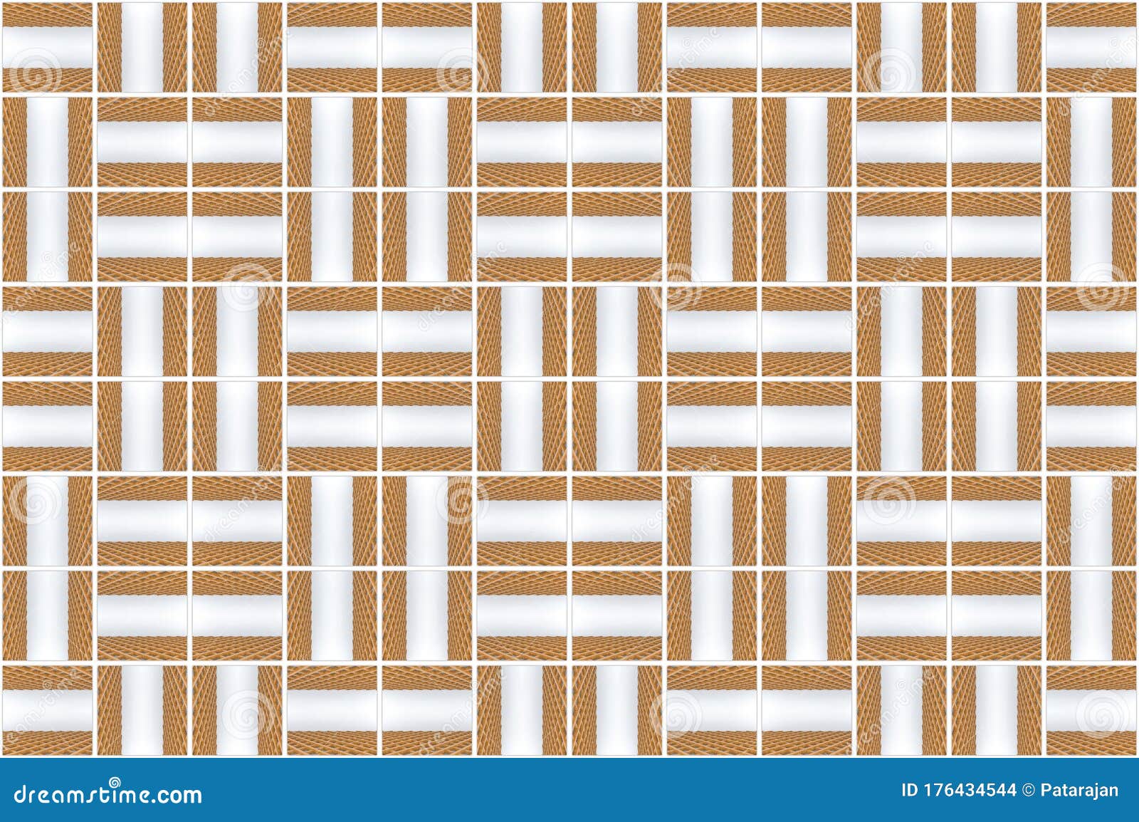 3d Rendering. Seamless Modern Wood Square Grid Pattern Design Tiles ...