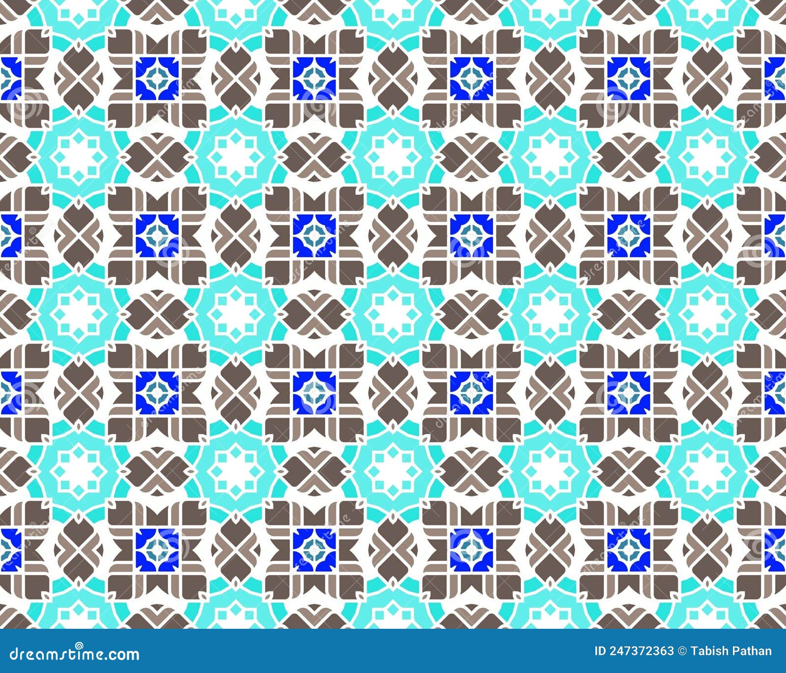 3d Rendering of Seamless Tile Pattern Stock Illustration - Illustration ...