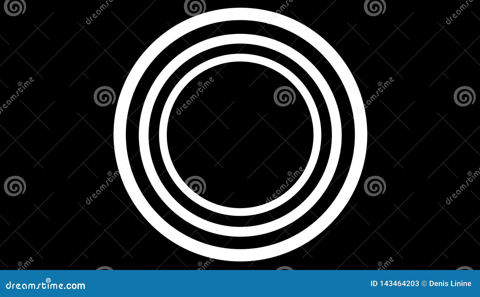 3D Rendering of a Seamlessly Loopable Animation of Three Rotating ...