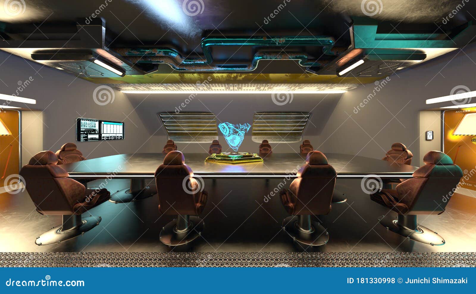 3D Rendering of Secret Headquarters Stock Illustration - Illustration ...