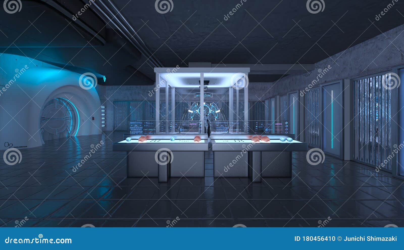 3D Rendering of Secret Headquarters Stock Illustration - Illustration ...