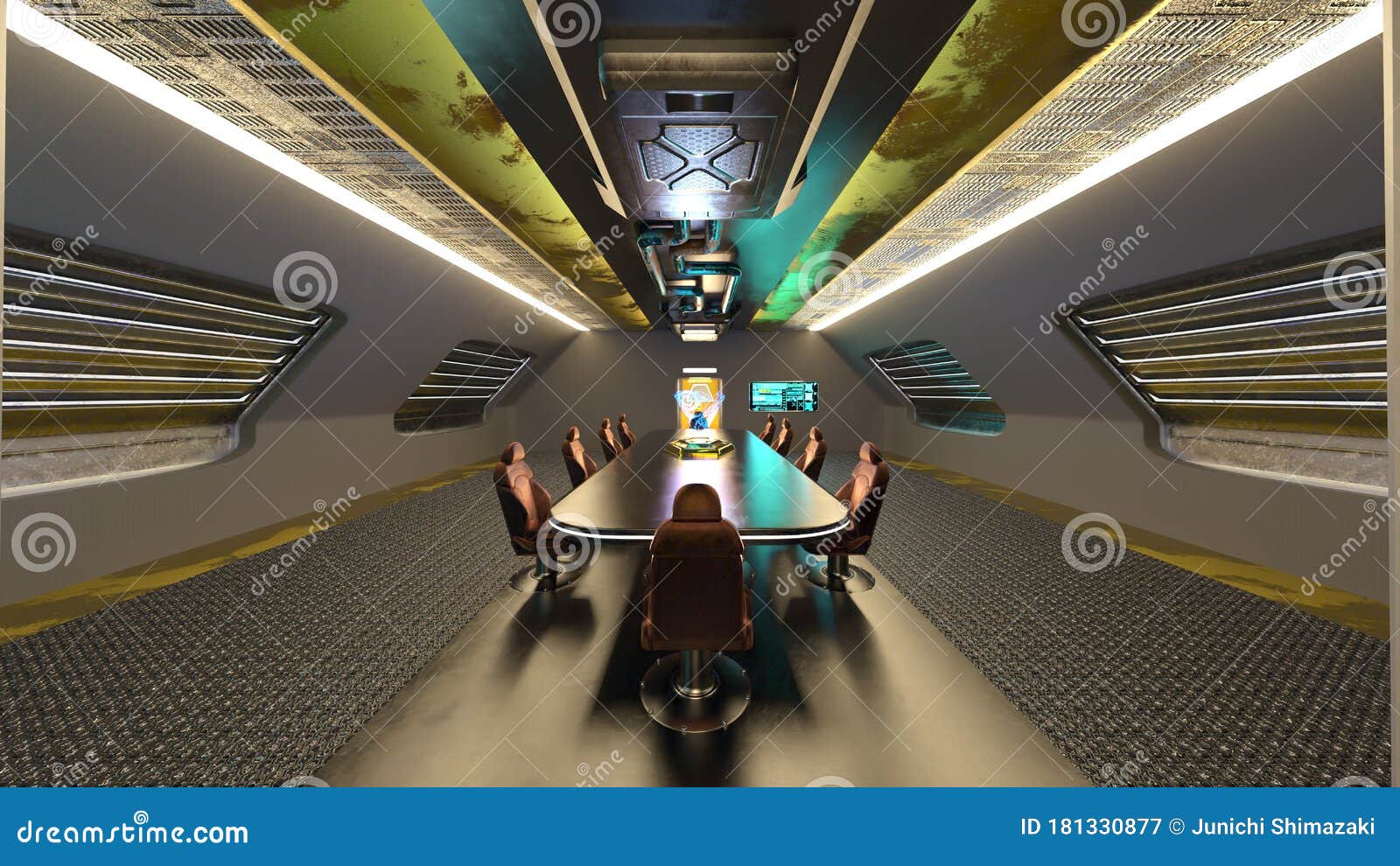 3D Rendering of Secret Headquarters Stock Illustration - Illustration ...