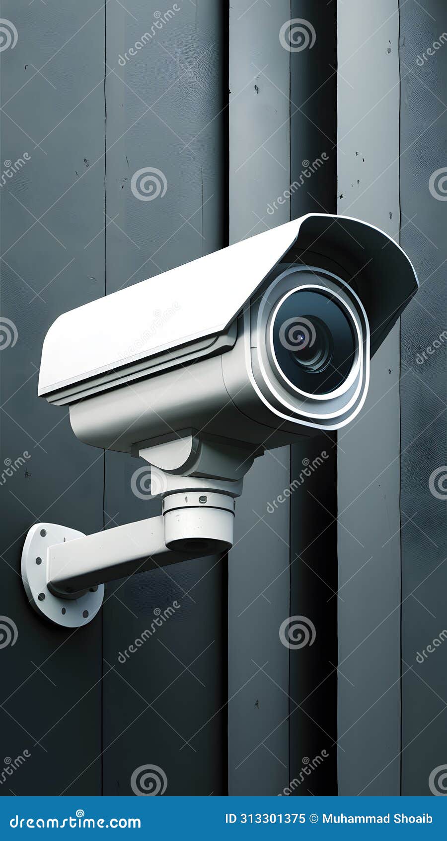 3D Rendering of Security Camera or CCTV Against Grey Background Stock ...