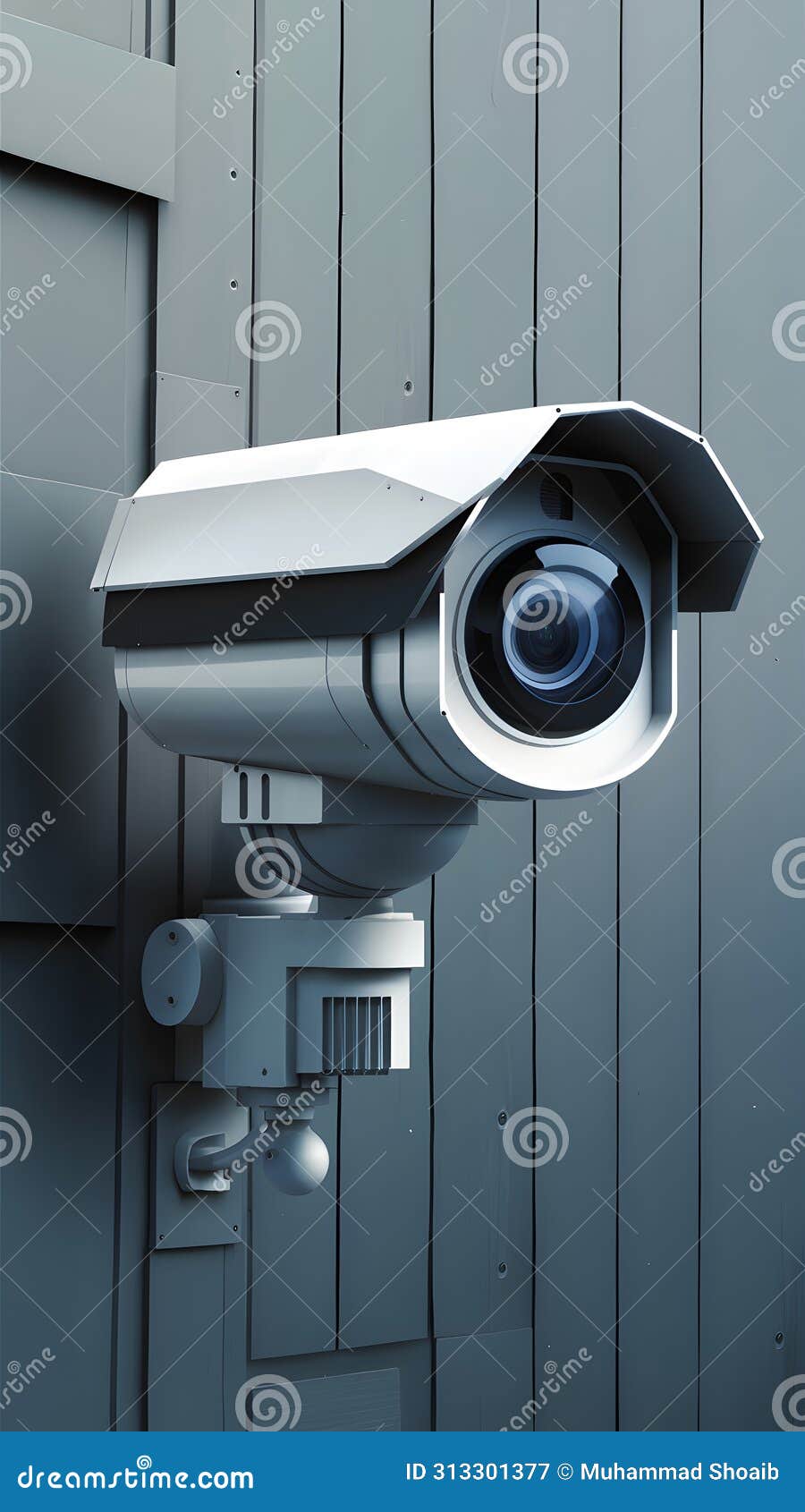 3D Rendering of Security Camera or CCTV Against Grey Background Stock ...