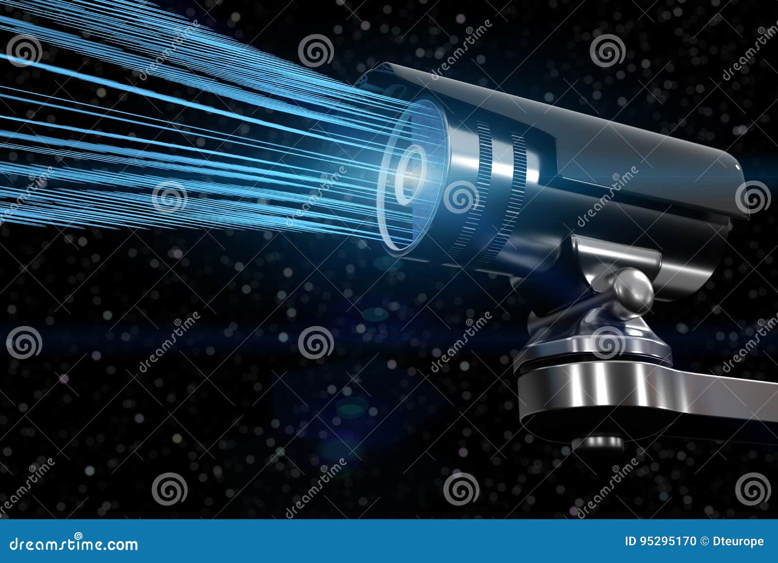 3D Rendering from a Security Camera with Visible Infrared Rays Stock ...