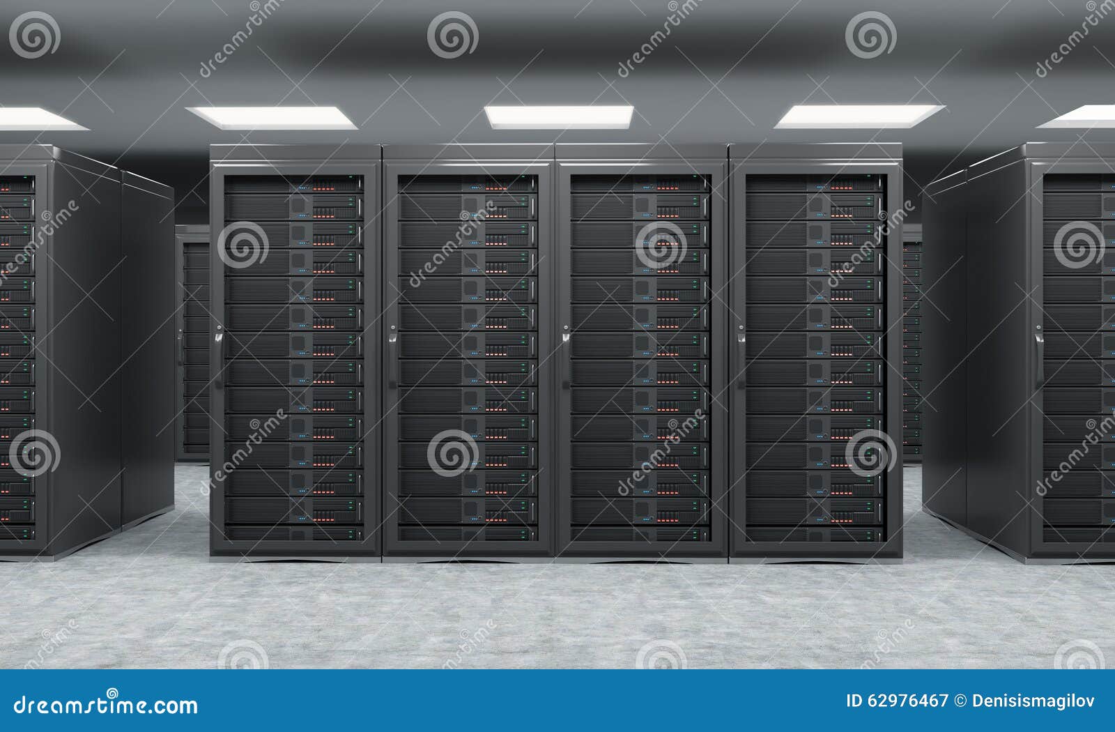 3D Rendering of Server for Data Storage, Processing and Analysis Stock ...
