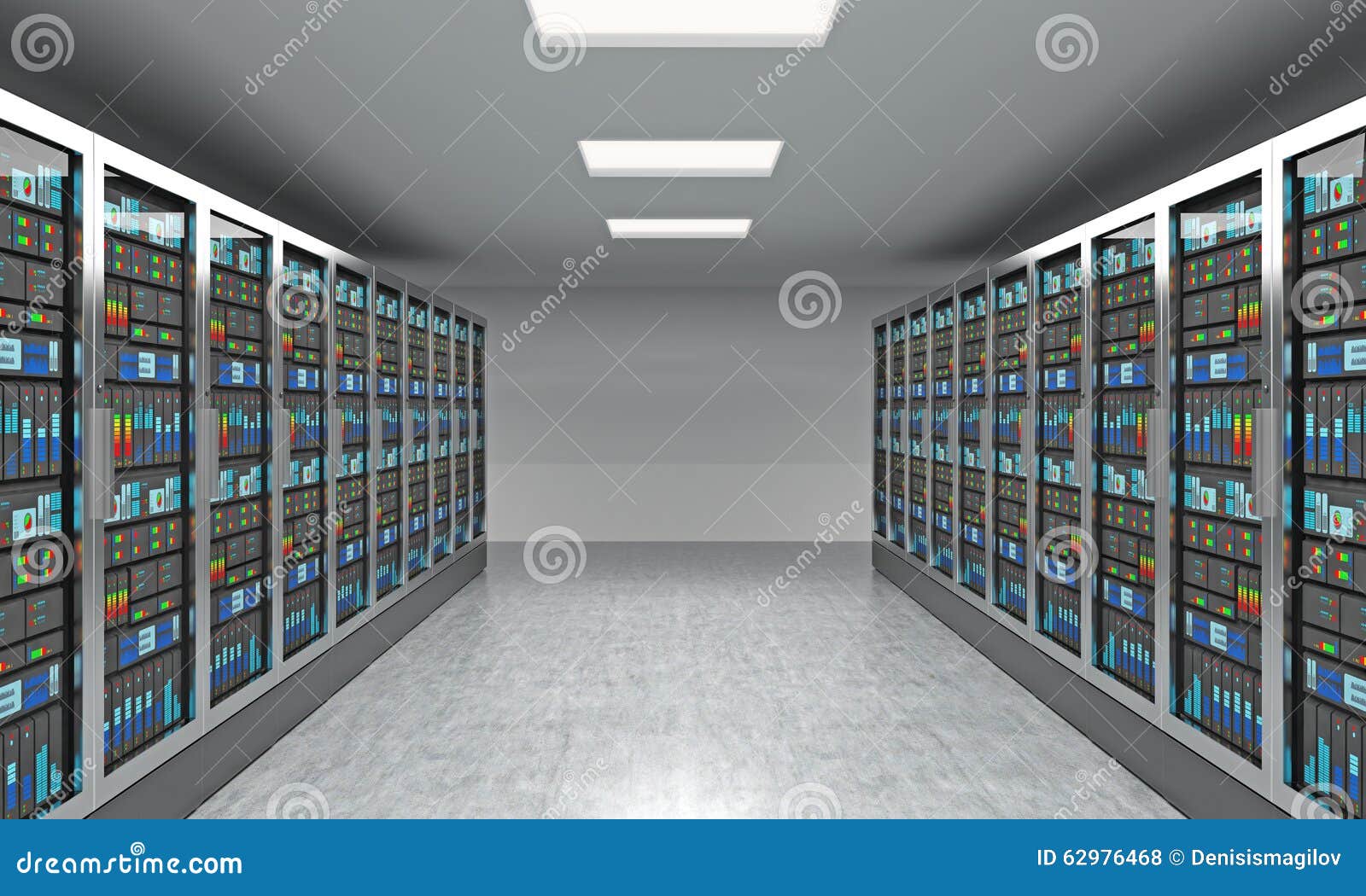 3D Rendering of Server for Data Storage, Processing and Analysis Stock ...