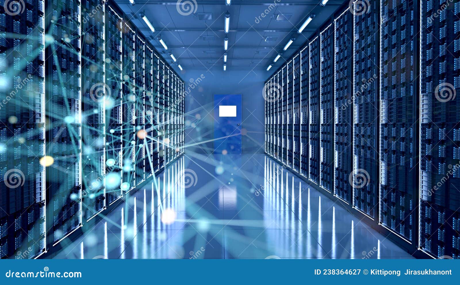 Server Room Interior or Data Center Inside Stock Video - Video of ...