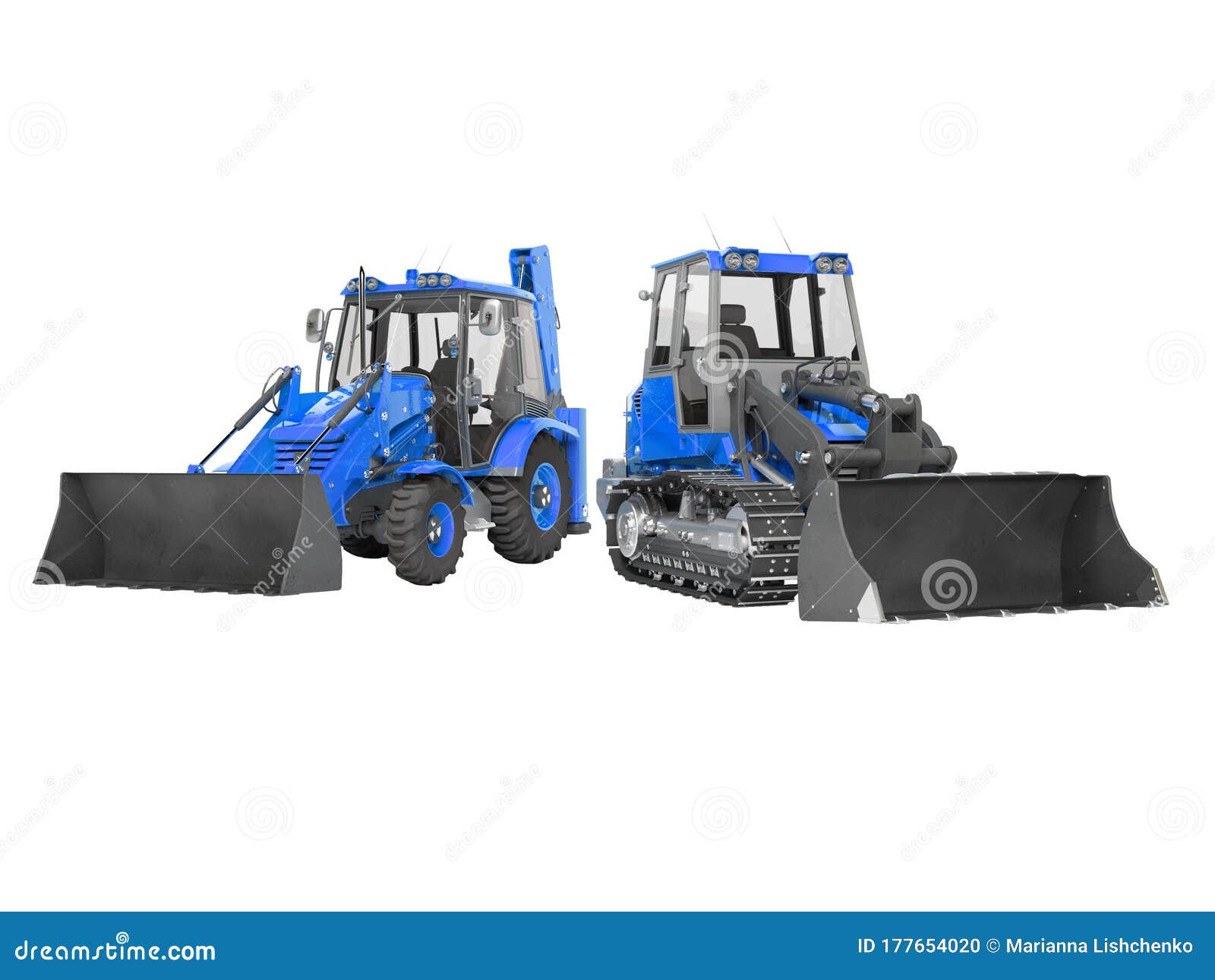 Track Shovel Loader Cartoon Vector | CartoonDealer.com #83352369