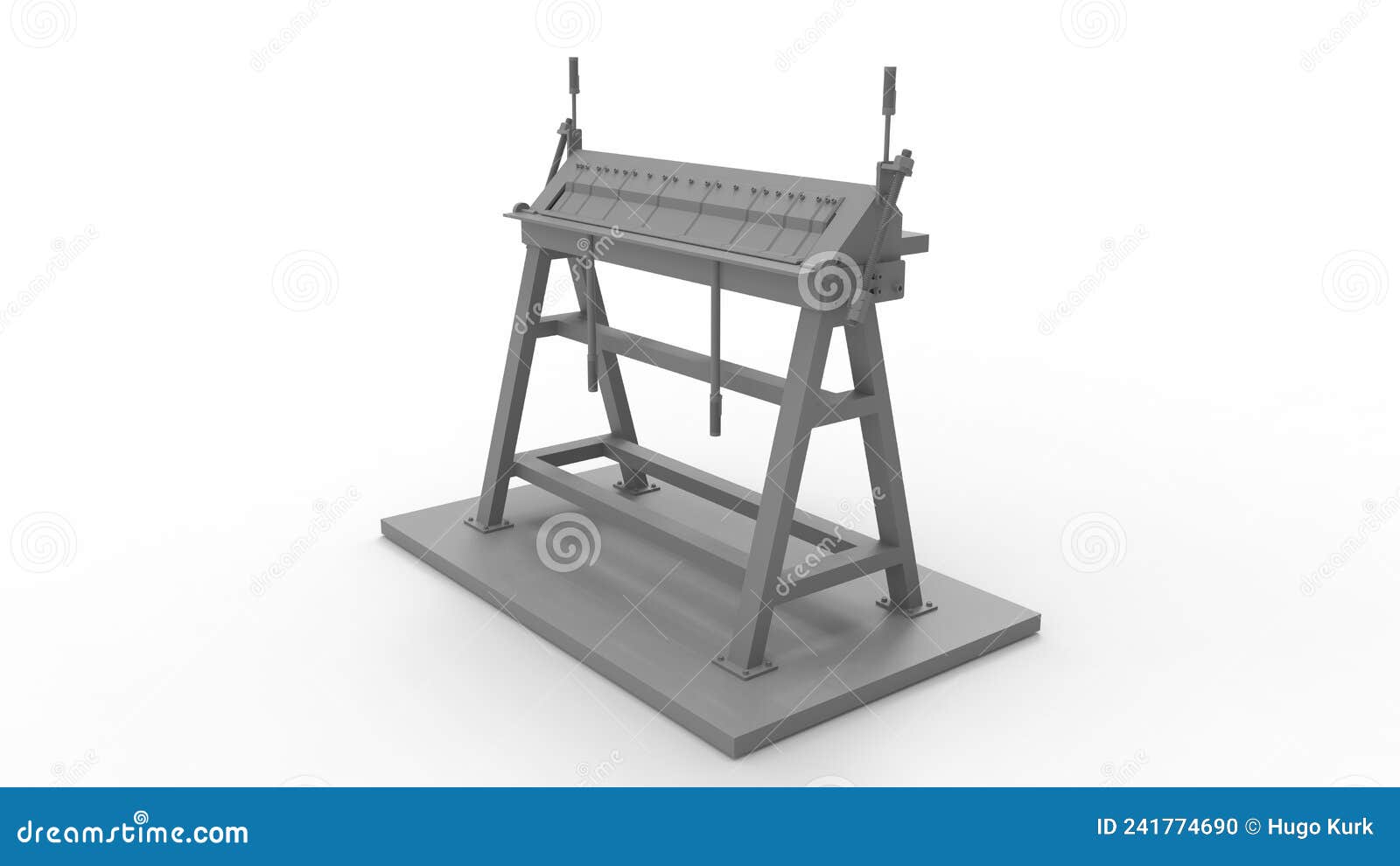 3D Rendering of a Sheet Metal Bending Machine Engineering Machine ...