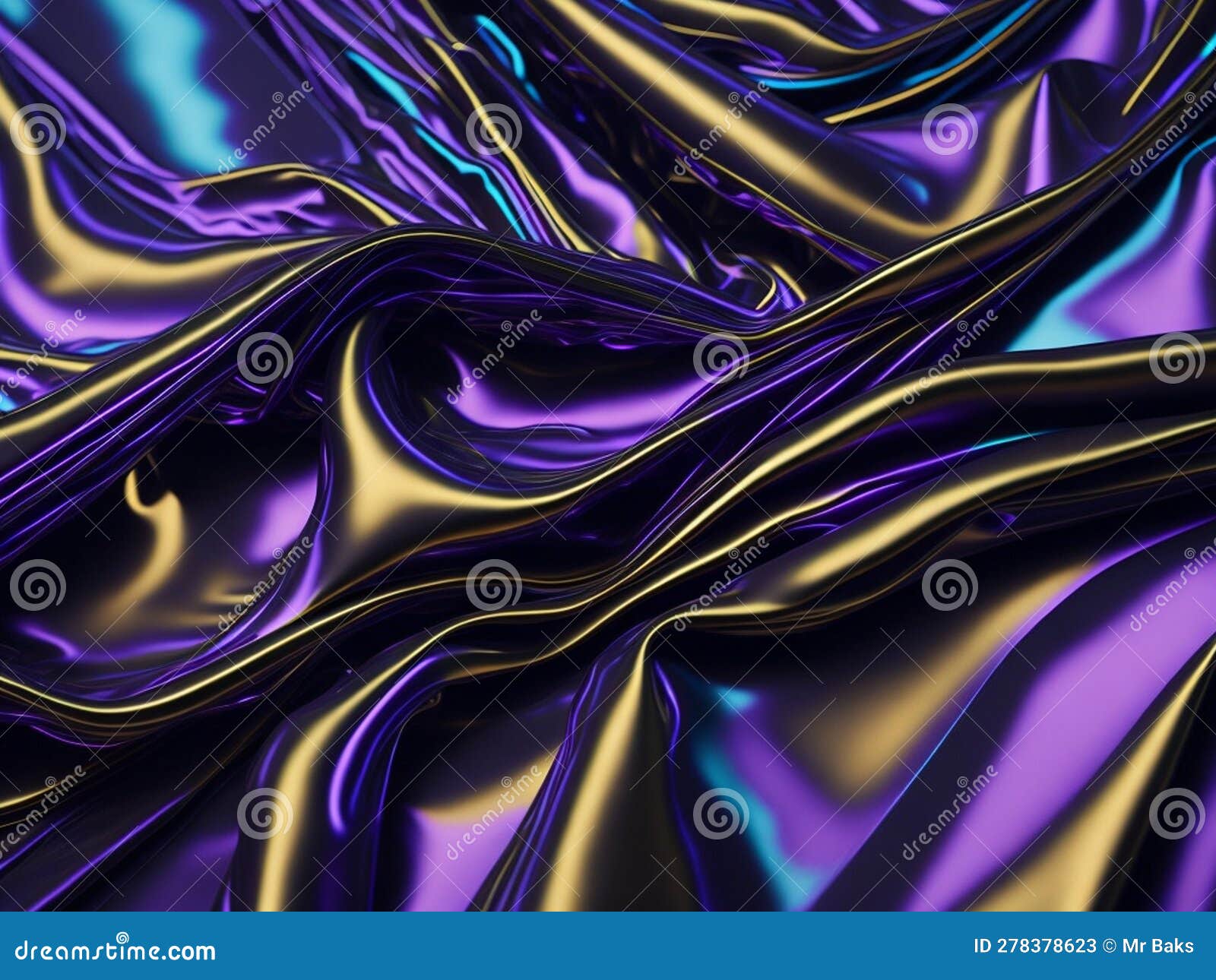 3D Rendering of a Shiny Satin Fabric. Stock Illustration - Illustration ...