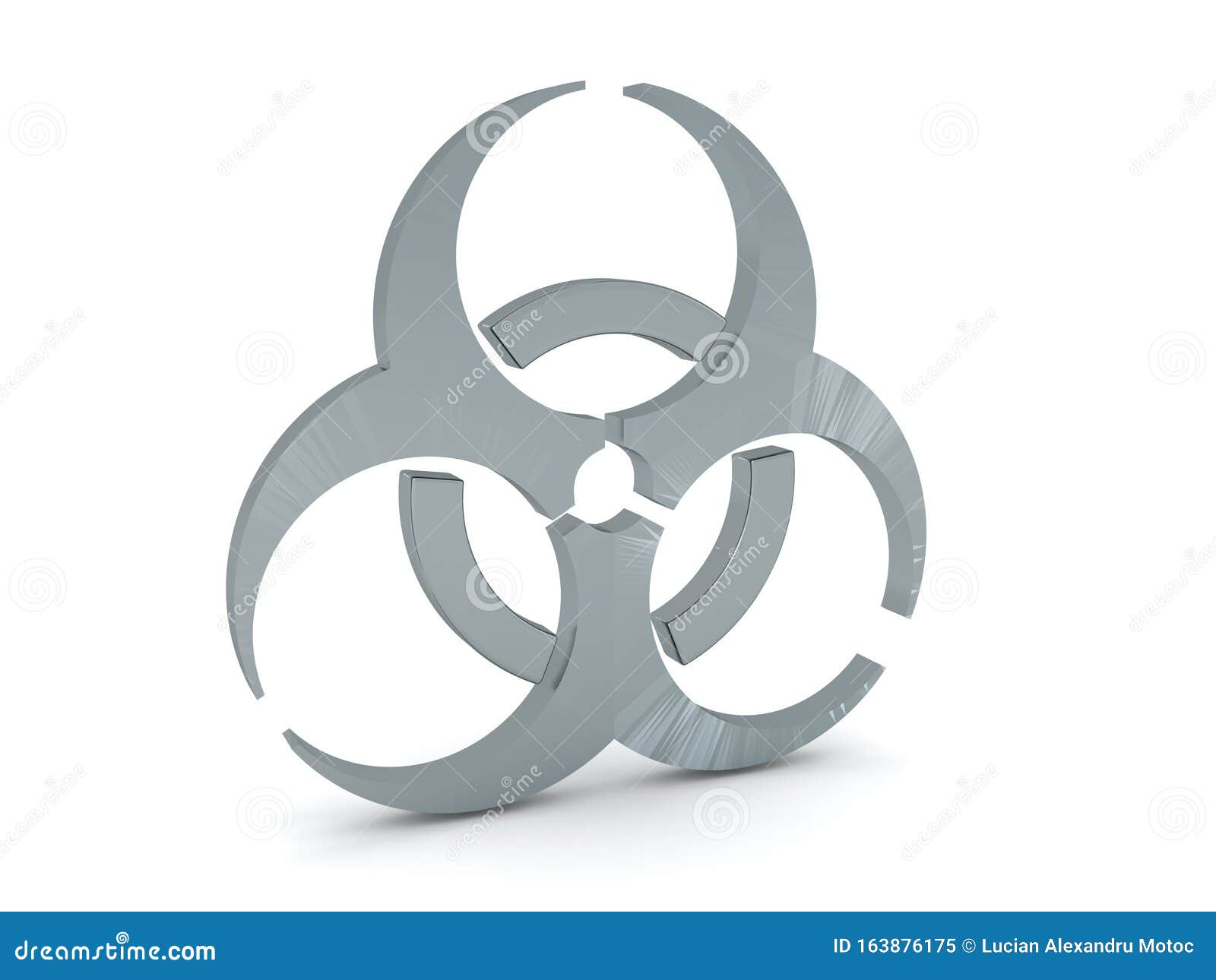 3d Rendering Silver Biohazard Symbol Stock Illustrations – 25 3d ...