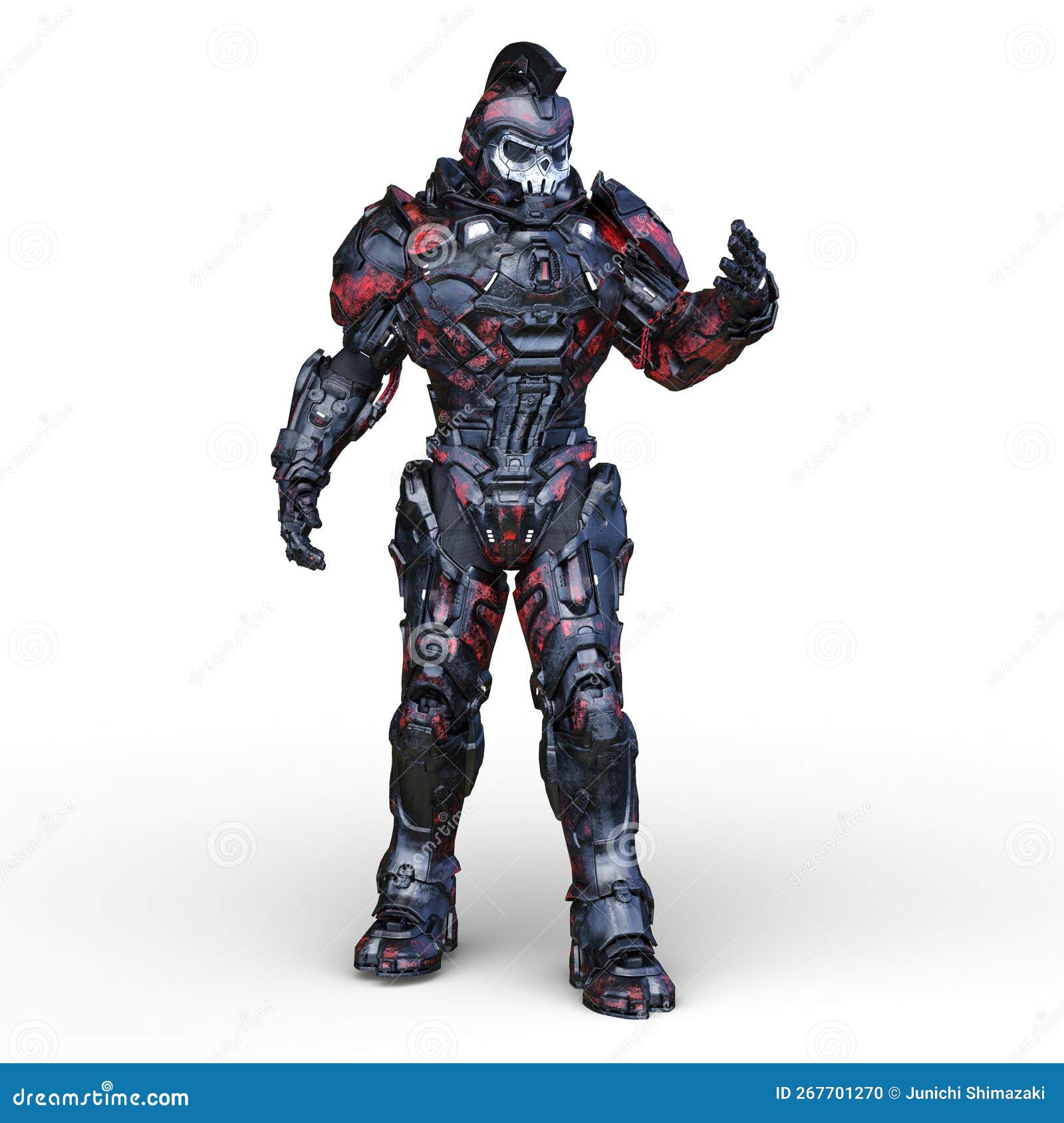 3D Rendering Of A Skeletal Face Robot Stock Photo | CartoonDealer.com ...