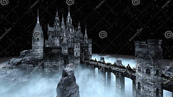 3D Rendering of the Skeleton Castle Stock Illustration - Illustration ...