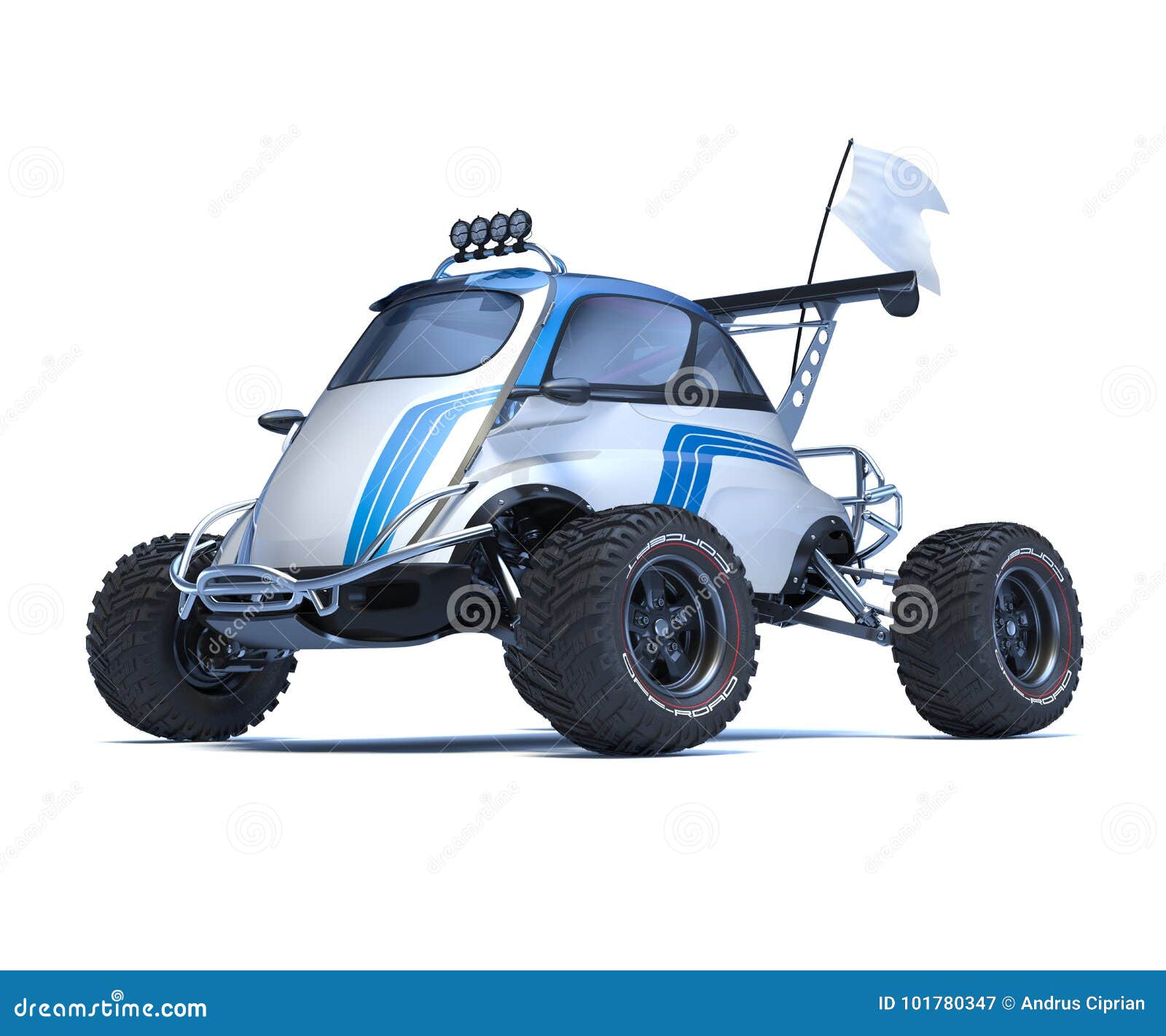 3D Rendering - Small Concept ATV Stock Illustration - Illustration of ...