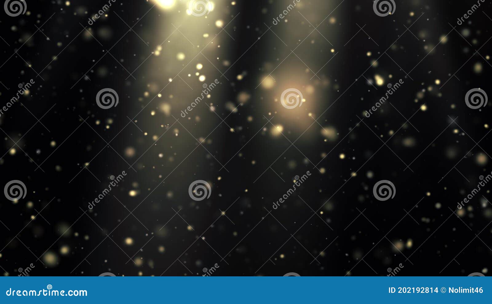 3D Rendering Small Particles with Volumetric Lights. Computer Generated ...