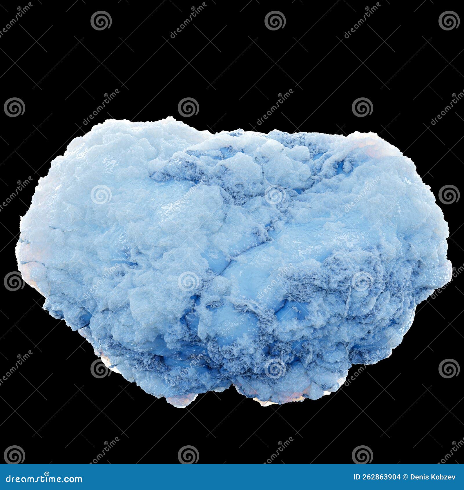 3d Rendering. Snowball or Hailstone on a Black Background Stock ...