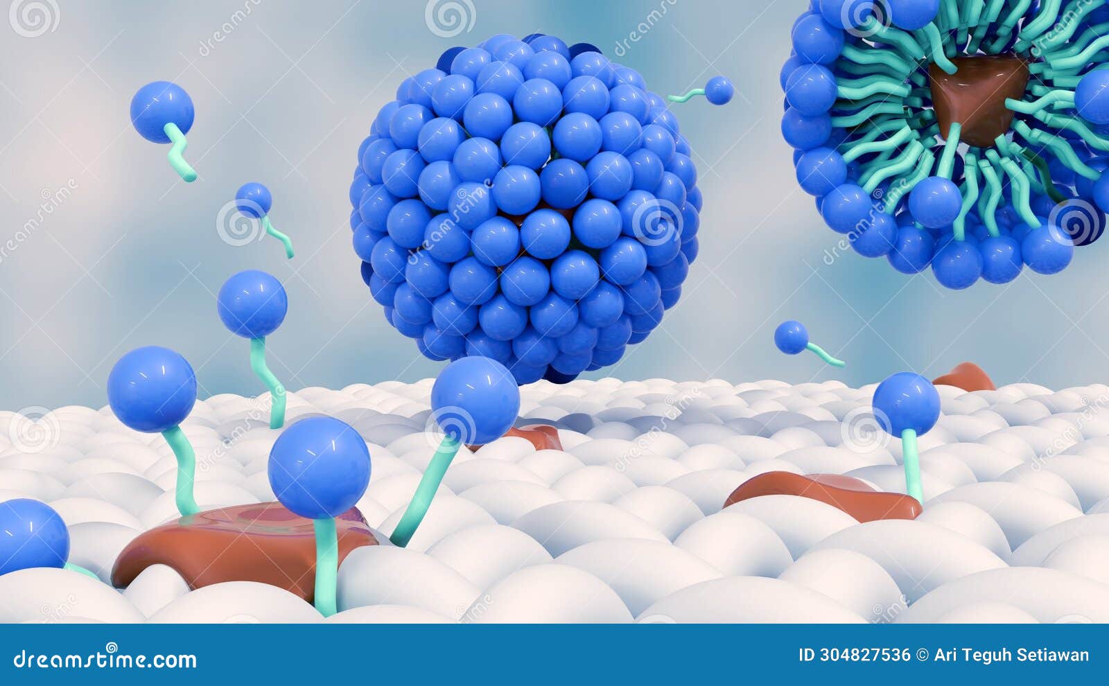 The Soap Molecules Form Structures Called Micelles Stock Illustration ...