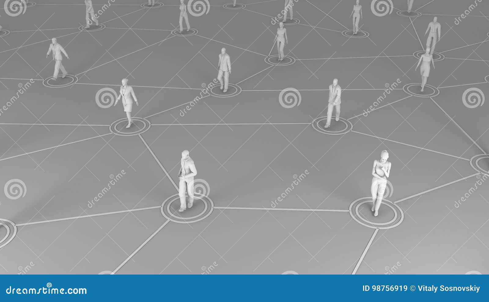 3D Rendering with Social Communication and Network Stock Illustration ...