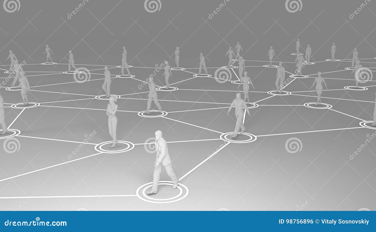 3D Rendering with Social Communication and Network Stock Illustration ...