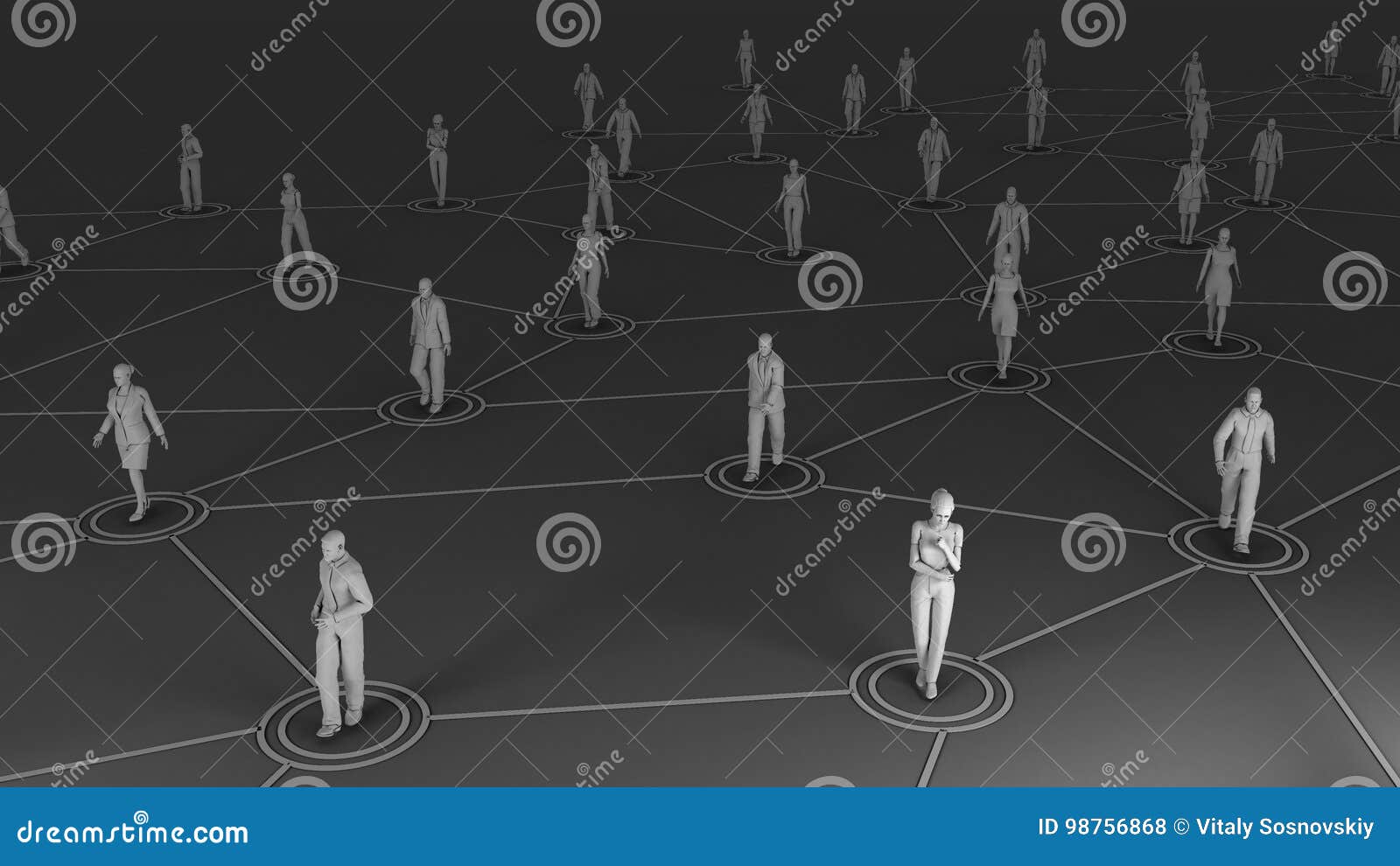 3D Rendering with Social Communication and Network Stock Illustration ...