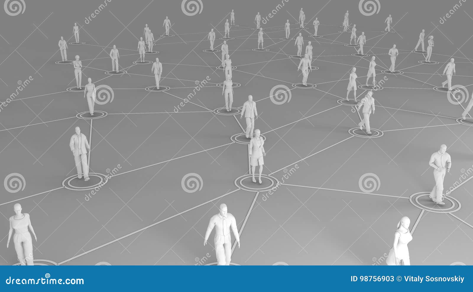 3D Rendering with Social Communication and Network Stock Illustration ...