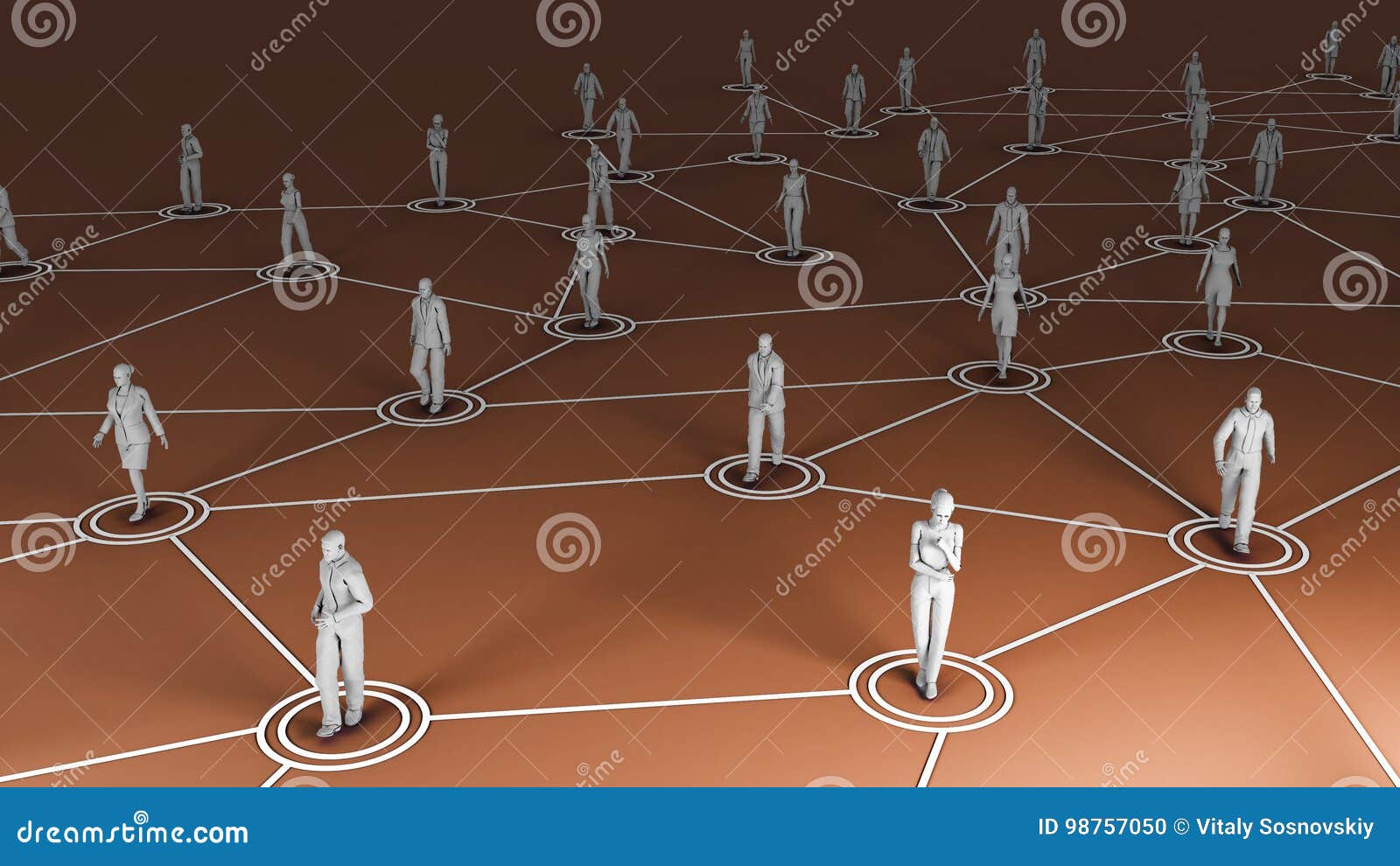 3D Rendering with Social Communication and Network Stock Illustration ...
