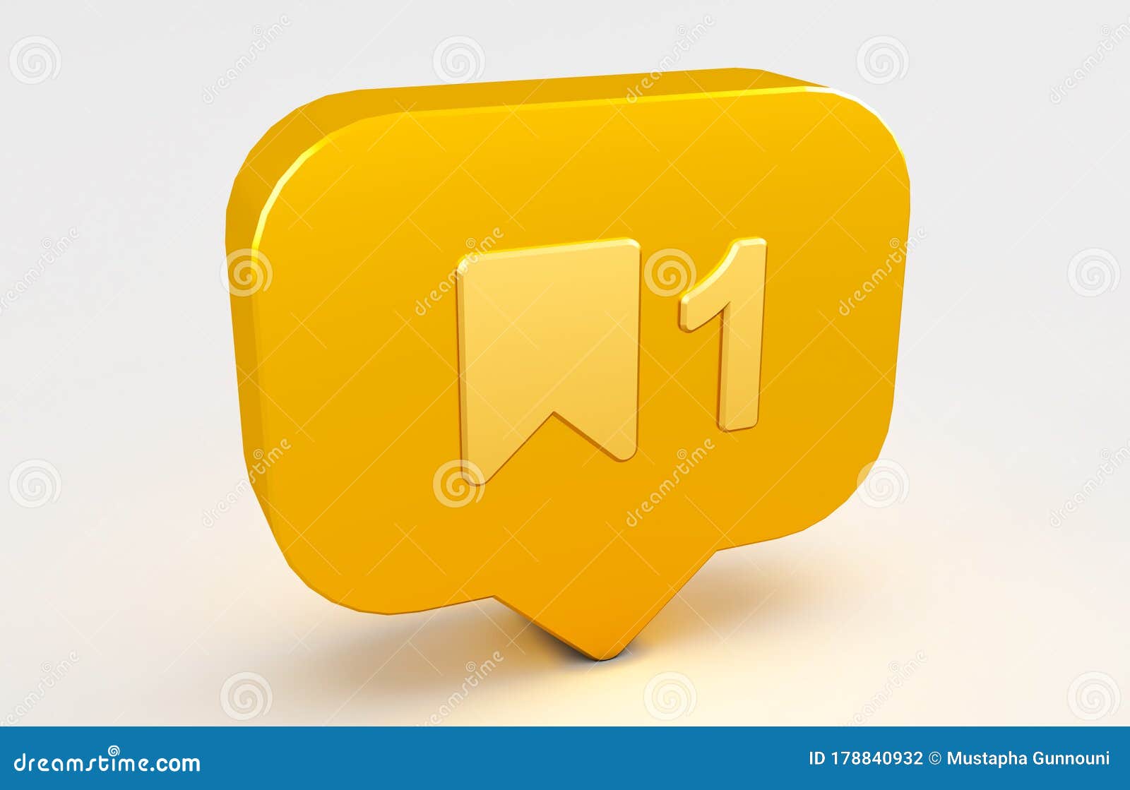 Social Media Notification Icon Stock Illustration - Illustration of ...