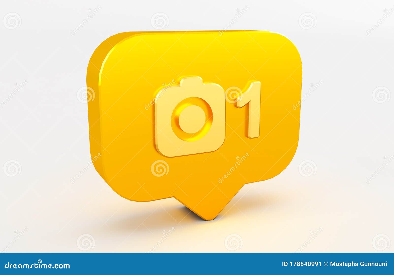 Social Media Notification Icon Stock Illustration - Illustration of ...