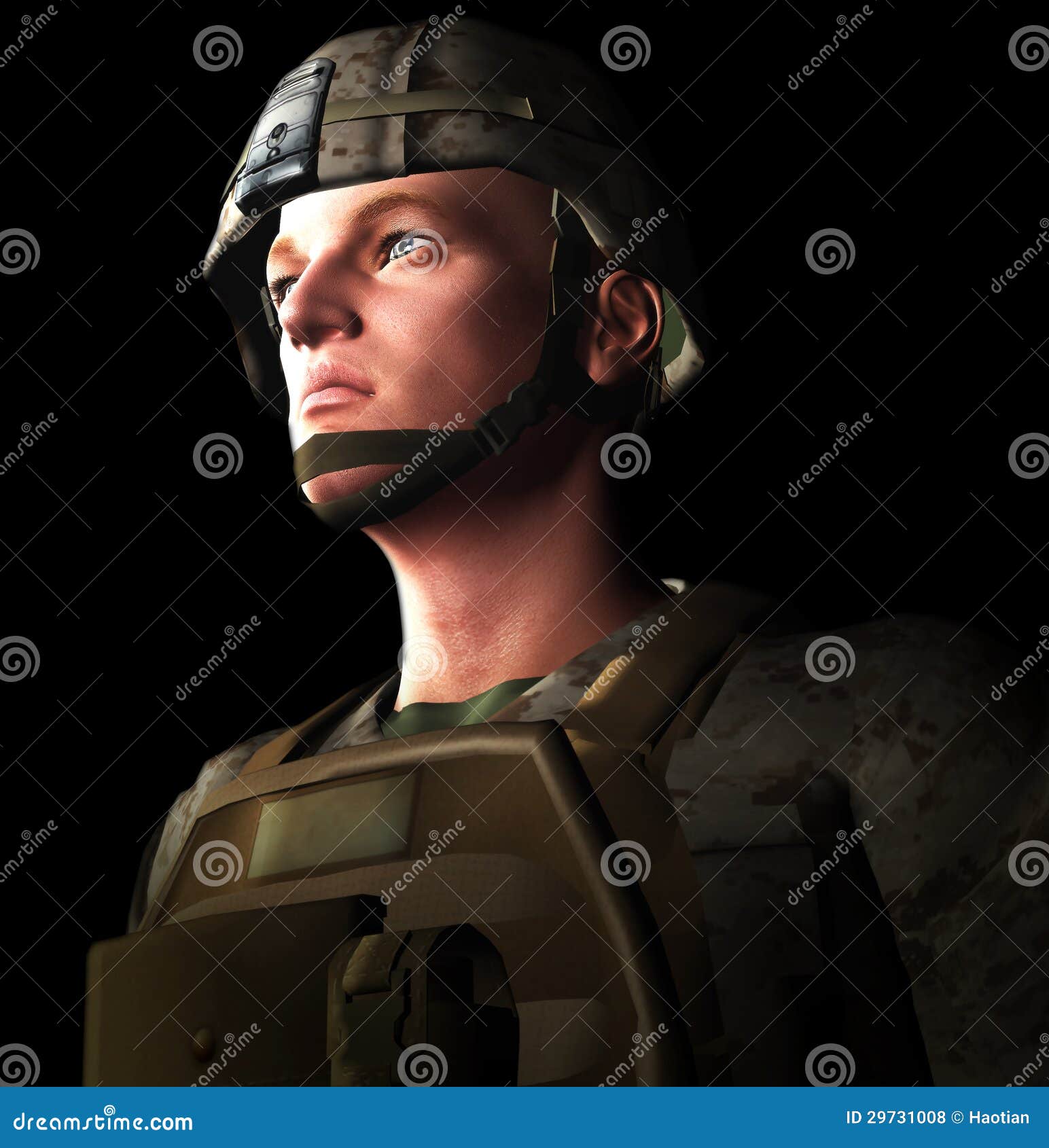 3d Soldier stock illustration. Illustration of infantry - 29731008