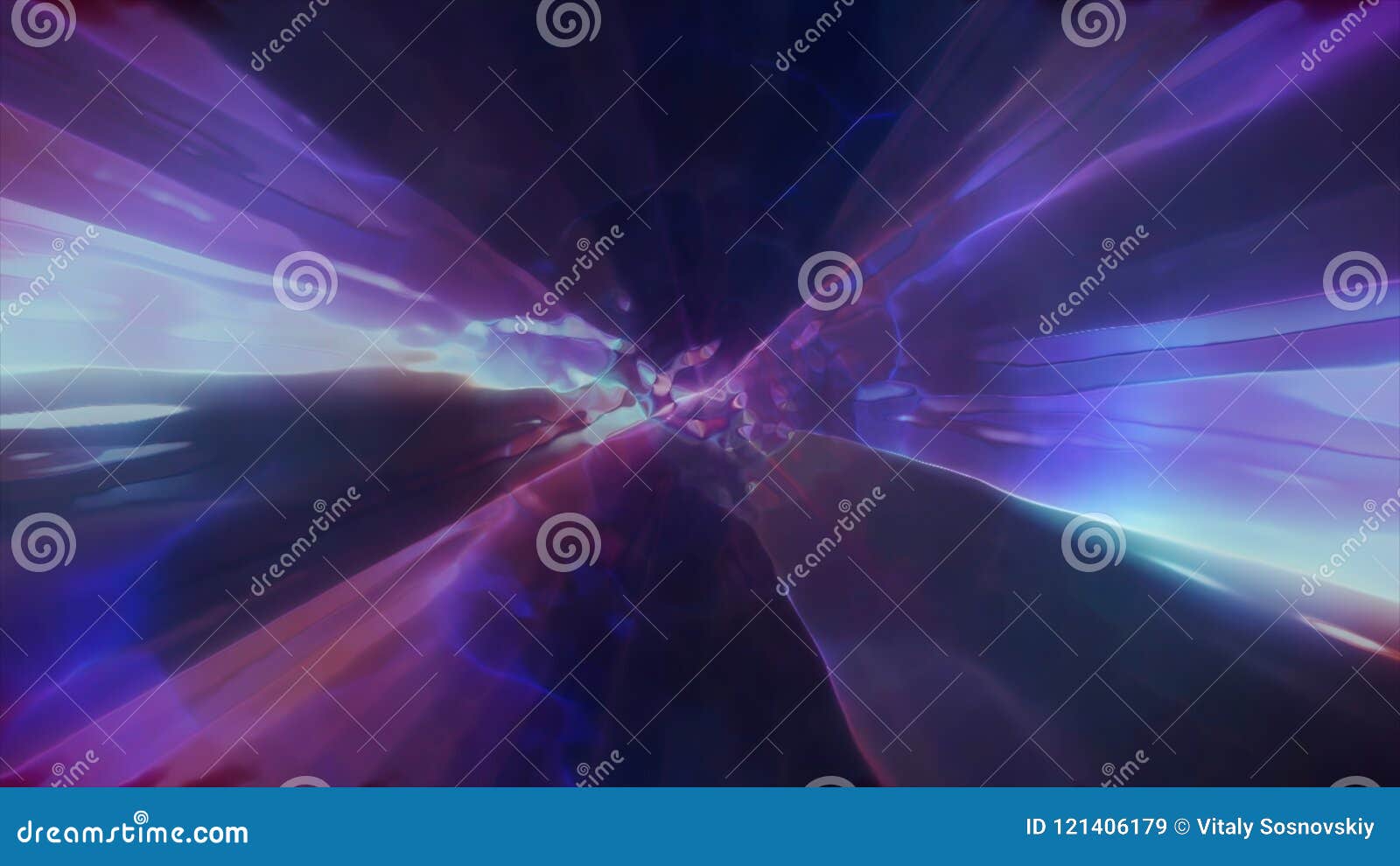 3D Rendering the Flight To Another Dimension through a Wormhole in Time ...