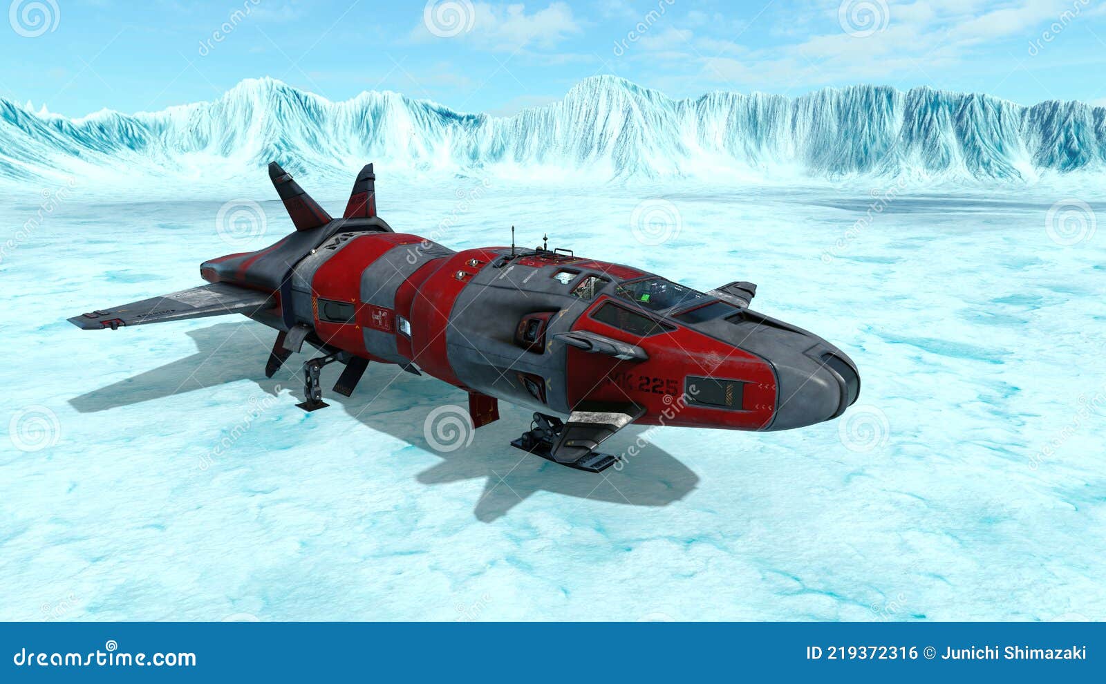 3D rendering of space ship stock illustration. Illustration of space ...