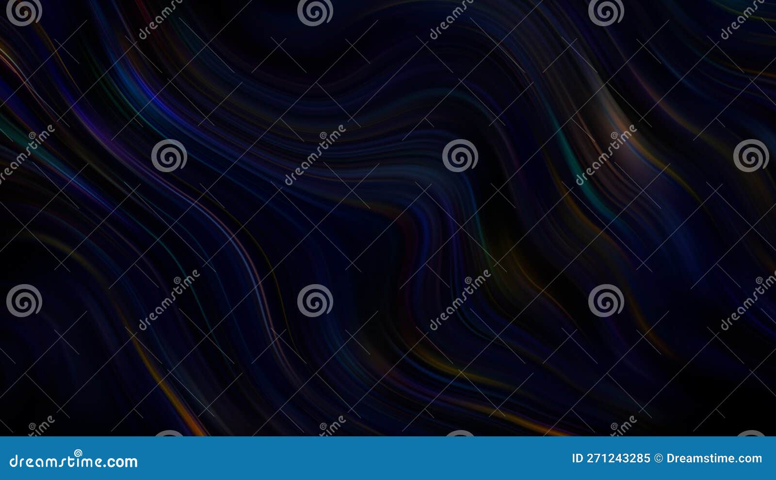 3d Rendering Space Wave Liquid Neon Dark Blue Gradient Splash ...